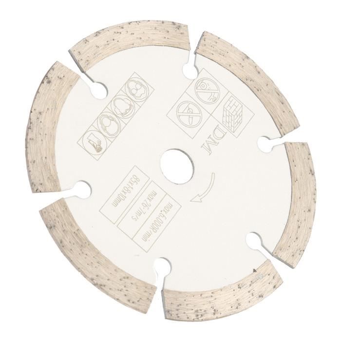 Lame De Scie Circulaire Scie Circulaire Diamantée 85Mm X 10Mm, Outil ...