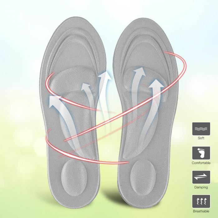 EJ.life orthèse Semelles orthopédiques Pieds plats Support de voûte ...
