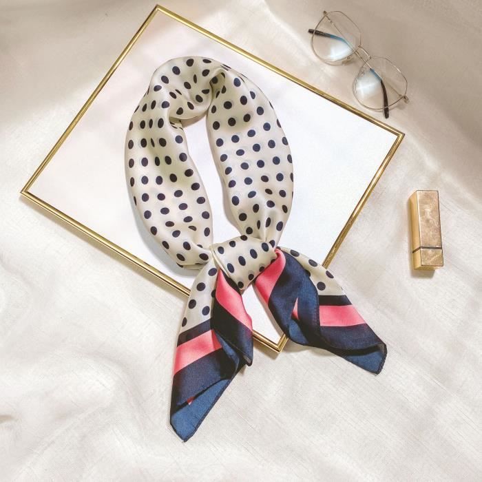 Dames Satin Carré Foulard Design Mixte Imprimé Femmes Cou Foulards En ...