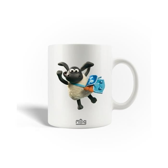 Mug - Shaun le mouton - Timmy - Céramique - 30 cl - Compatible lave ...