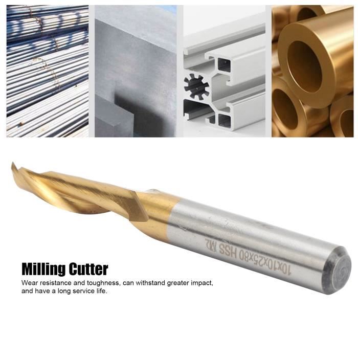 Fraise - MOTHINESSTO - 10x10x25x80mm - Acier rapide M2 - Plaque de ...