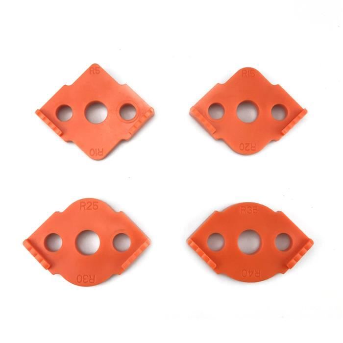 4 PièCes Localisateur Rapide Routeur à Bois ModèLes de Rayon D'Angle ...