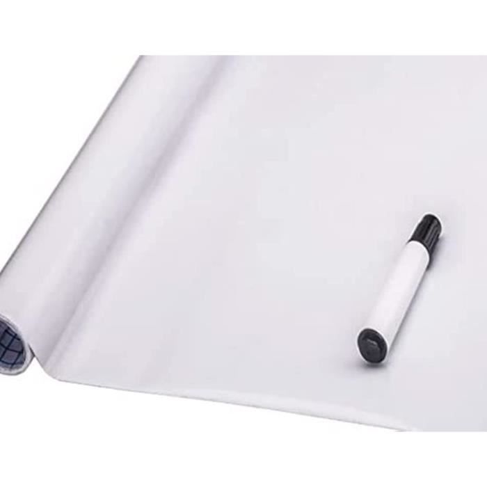 Tableau Blanc Auto-Adhésif Chalk Board Sticker Mural Rouleau Étanche ...
