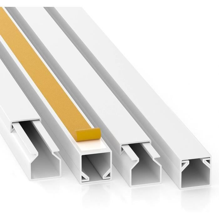 CILSON Systèmes 10 m - 10x1 m, 15x10 mm Goulotte Passe Cable Électrique ...