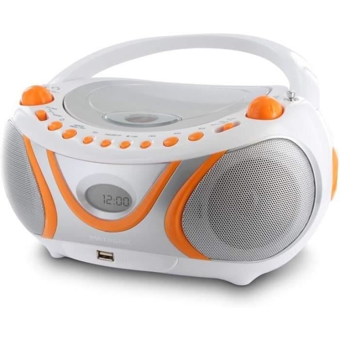 Metronic 477133 Radio - Lecteur CD - MP3 Portable Juicy avec Port USB ...