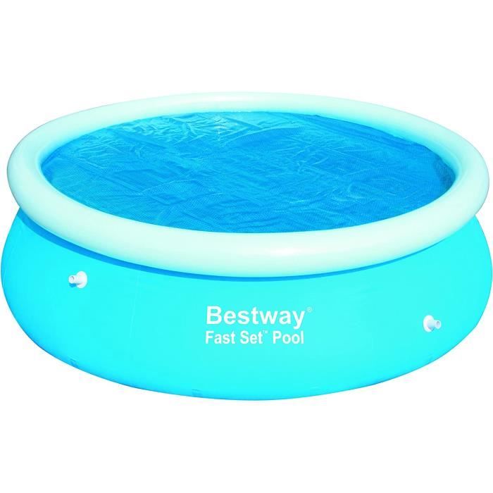 Bestway - Bache solaire ronde diamètre 350 cm pour piscine hors sol ...