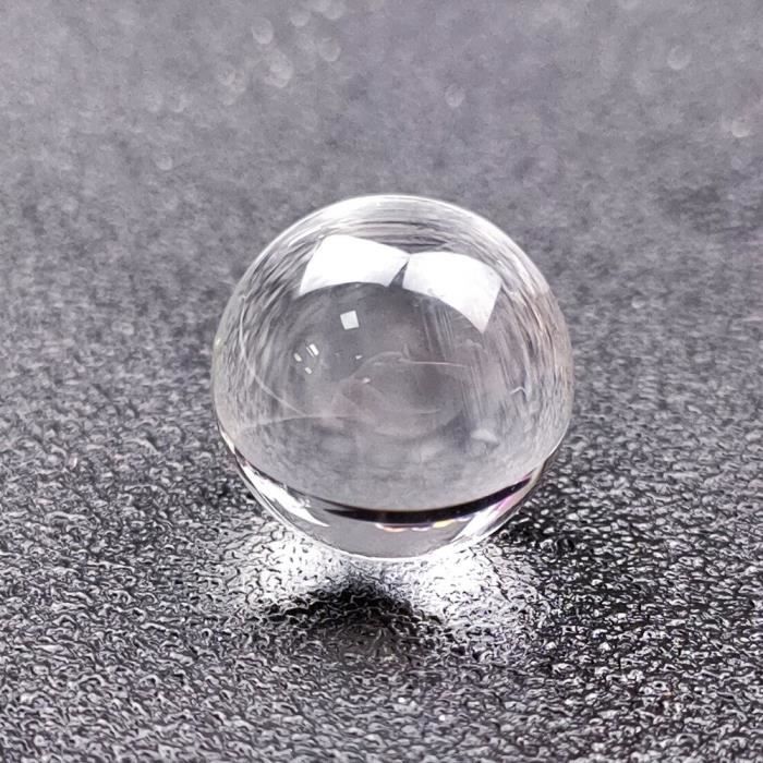 GALET,White crystal--Boule ronde naturelle en cristal de Quartz, pierre ...