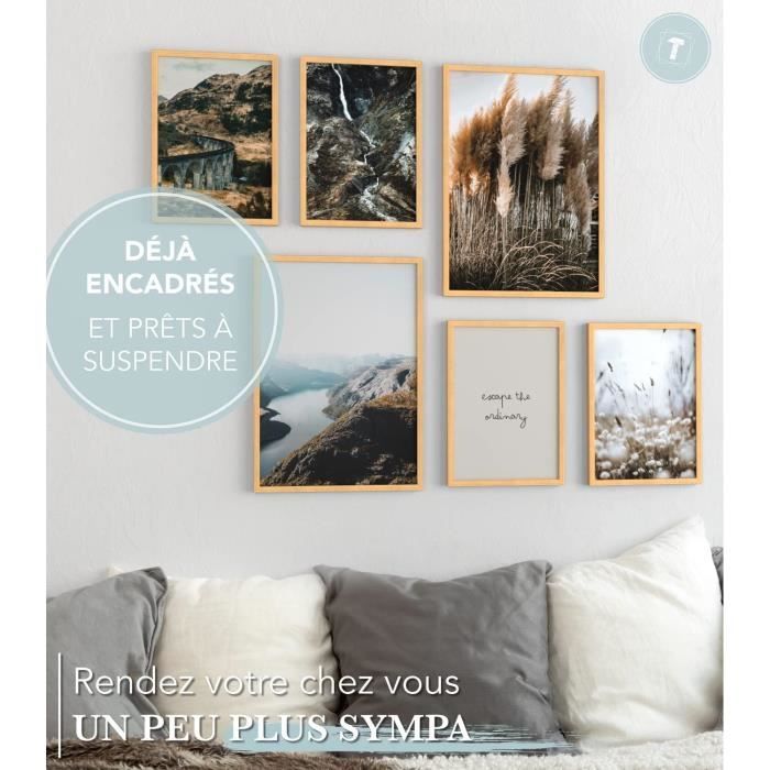 Set Mood Posters, Tableau Décoration Murale « Rocks And Rivers » Cadres ...