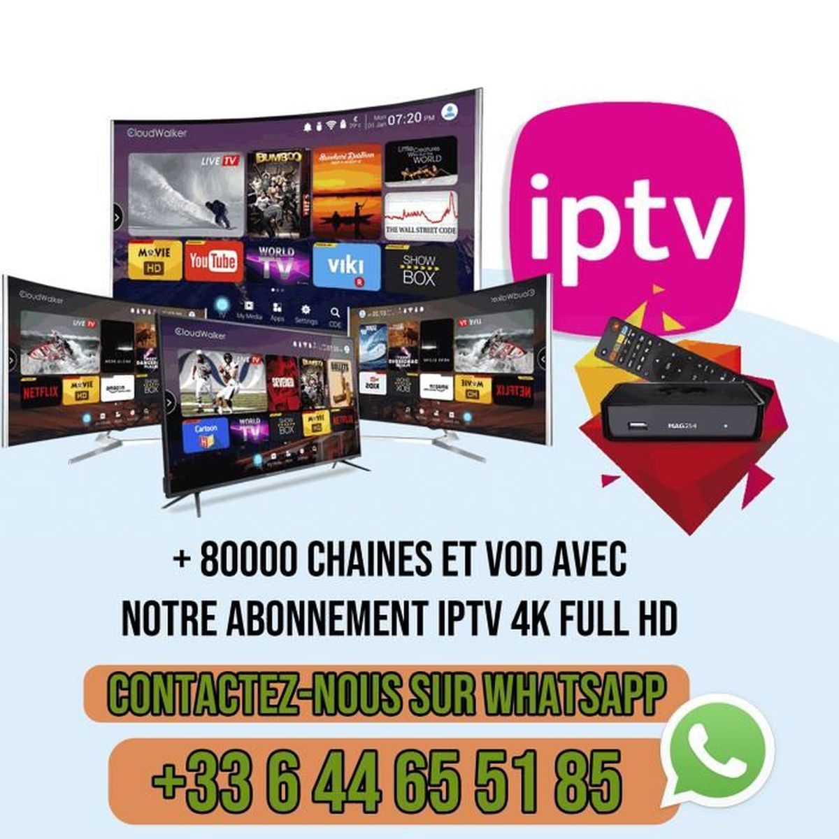 Premium Abonnement TV 12 mois 🔥 Contactez-nous WhatsApp avant de ...