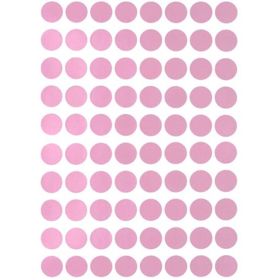 13mm Rose Pastel Étiquettes Autocollantes Cercles Rondes Petit Point De ...