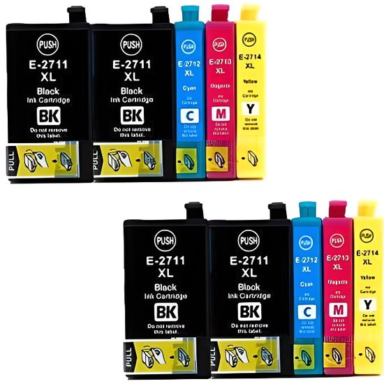 Cartouches d'encre Epson 27 27xl pour Workforce - Pack de 10 - Multi-couleurs - Cdiscount ...