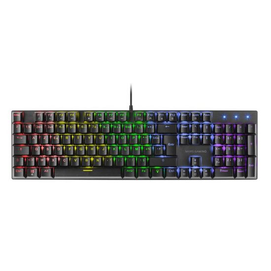 Clavier Gamer mécanique (Red Switch) Mars Gaming MK422 RGB (Noir ...
