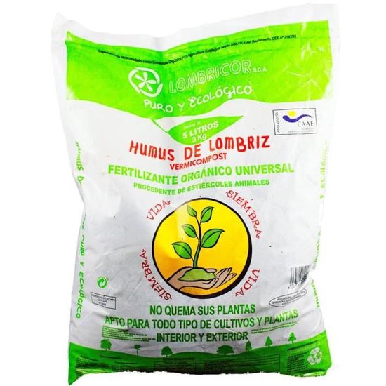 VERMI Humus de ver de terre Humus de lombric 12KG (20L) Riche en Micro ...