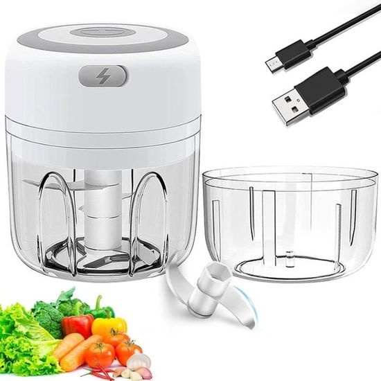 Mini Hachoir Electrique, Mini Mixeur Hachoir Alimentaire Processeur de ...