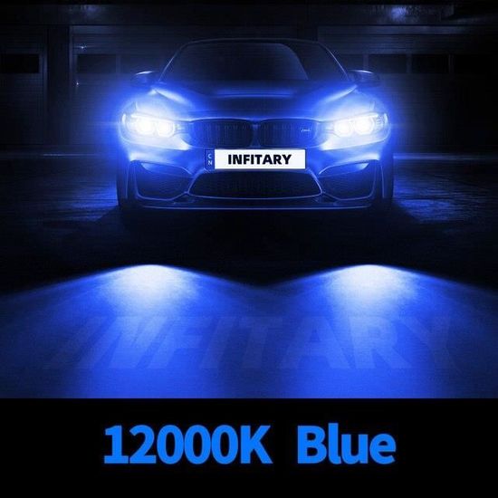 ECLAIRAGE TABLEAU DE BORD,12000K Blue-9006-hb4--Infitary Canbus Phares ...