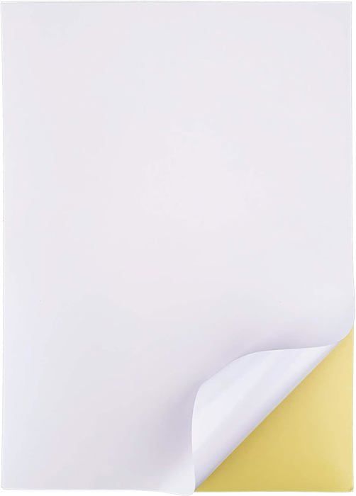 80 Feuilles A4 Papier Autocollant Imprimante Étiquettes Autocollant ...