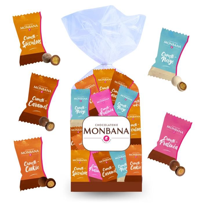 MONBANA | Assortiment de 300g de Croustilles au Chocolat à Offrir ou à ...