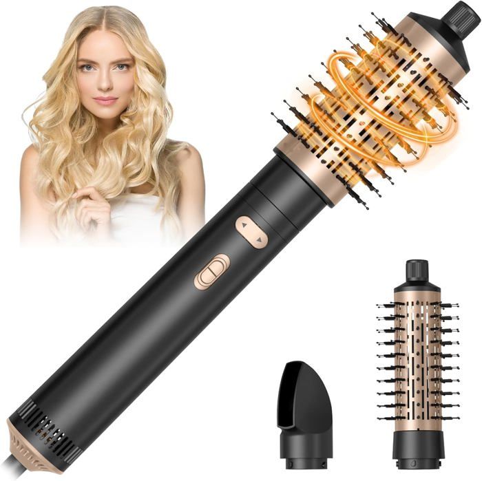 Brosse Soufflante Rotative,Air Styler 800W,Seche Cheveux Ionique,Brosse ...