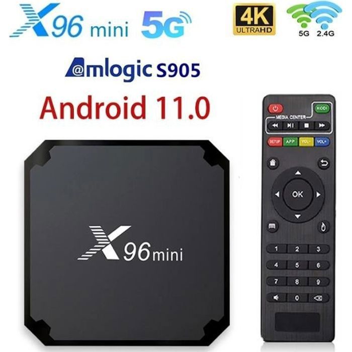 Boîtier Smart TV - YWEI - X96 Mini - Android 11 - 2 Go RAM - 16 Go ...