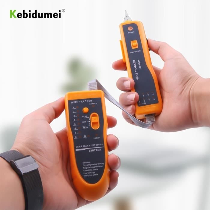 Détecteur de fil téléphonique RJ11 RJ45 Cat5 Cat6, traceur de fil ...