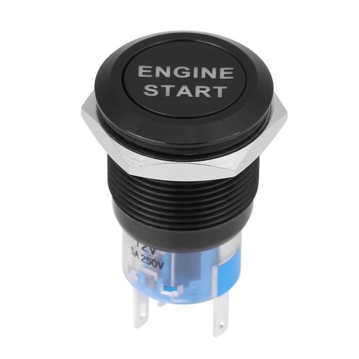 LeDivil-Interrupteur à bouton poussoir 12V Waterproof Car Engine Start ...