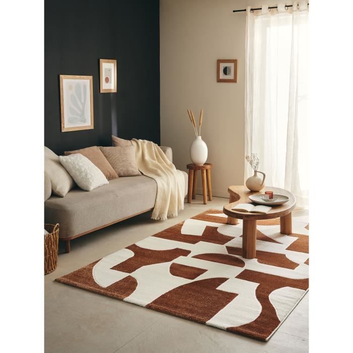 Tapis de salon motif géométrique - NAZAR RUGS - 80x150 cm - Memphis ...
