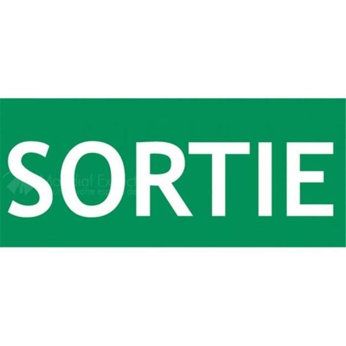 Panneau "Sortie" 300 X 150 mm PVC rigide - Signalisation de securite ...