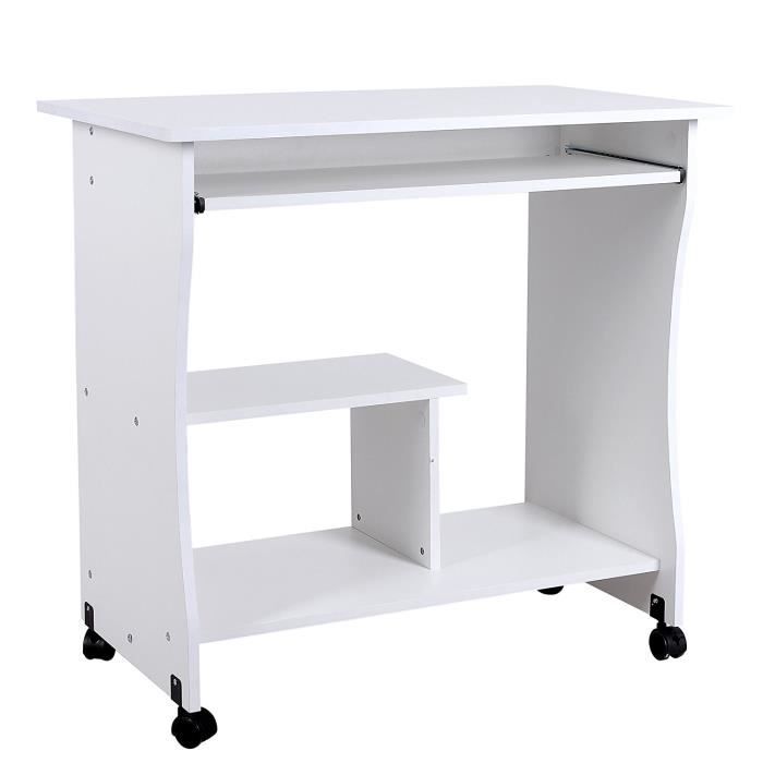 Bureau Informatique Roulant Table Informatique, Bureau pour Table avec ...