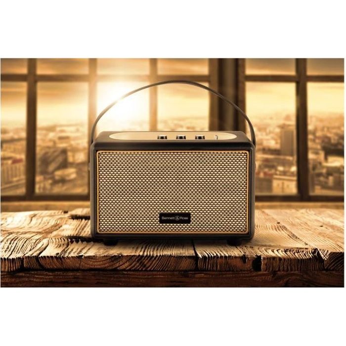 Haut-Parleur Enceinte Bluetooth Sans Fil Portable Vintage USB SD AUX Similicuir - Cdiscount TV ...