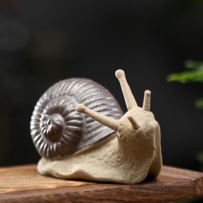 Statue deco,Ornements en céramique,petits escargots,bonsaï Micro ...