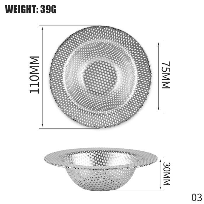 Filtre D'évier De Cuisine 1 Pièce Maille En Acier Inoxydable Filtre D ... Filtre D'évier De Cuisine 1 Pièce Maille En Acier Inoxydable Filtre D ...
