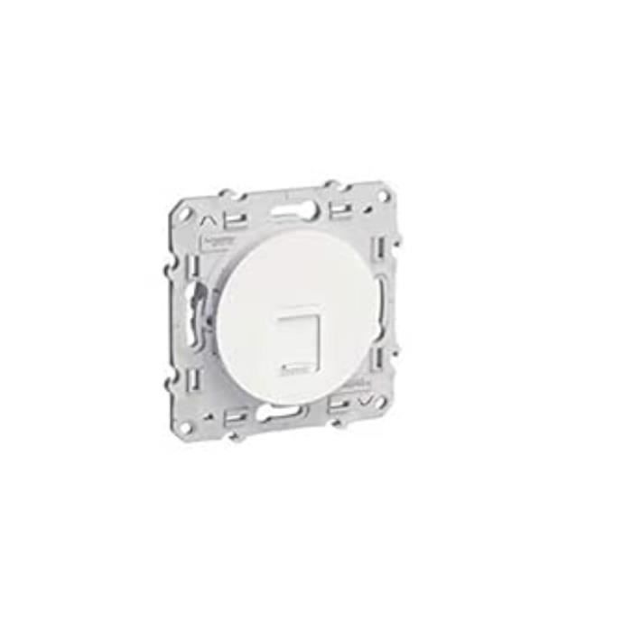 Odace, Prise Rj45 Blanc, Sans Connecteur (Empreinte Infraplus ...