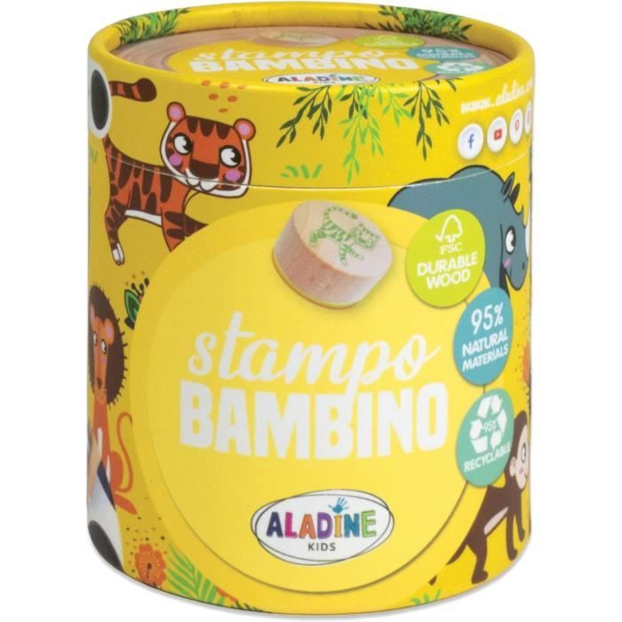Tampons Enfants Stampo Bambino - Coffret 8 Tampons Support Bois Durable ...