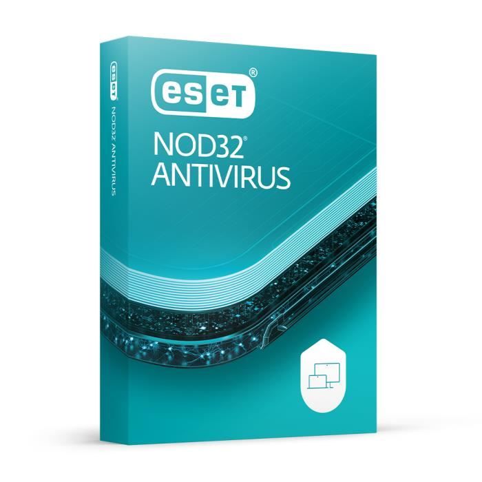 Antivirus - ESET - Nod32 Antivirus 2024 - Licence 2 ans - 1 poste - A télécharger à télécharger ...