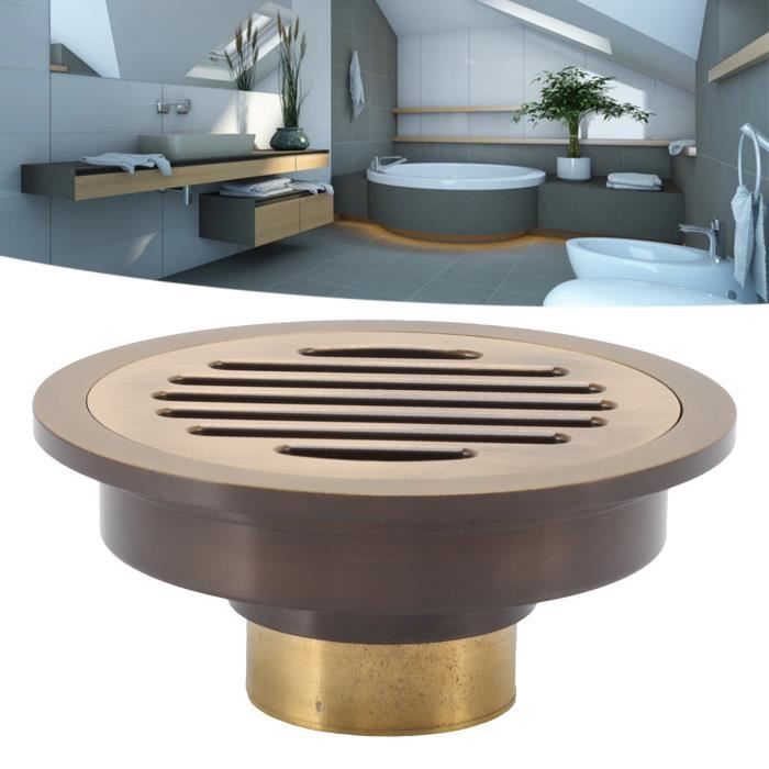 Fdit Drain de sol Drain de Douche Rond de Style Vintage pour Garage de ...