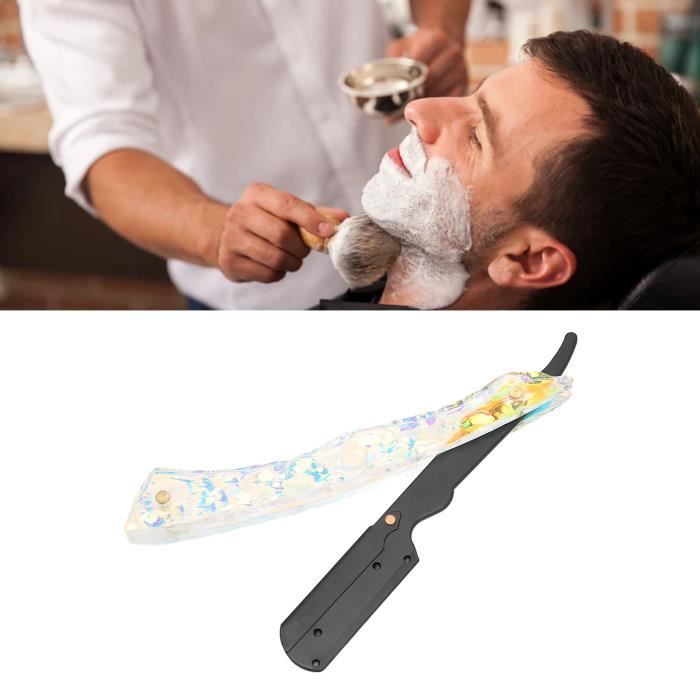 Rasoir Professionnel Pliable Rasoir Droit Barbier Rasoir pour Hommes ...