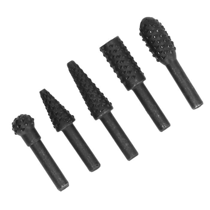 GOTOTOP Foret à fraiser rotatif 5 pièces fraises rotatives lime HSS ...