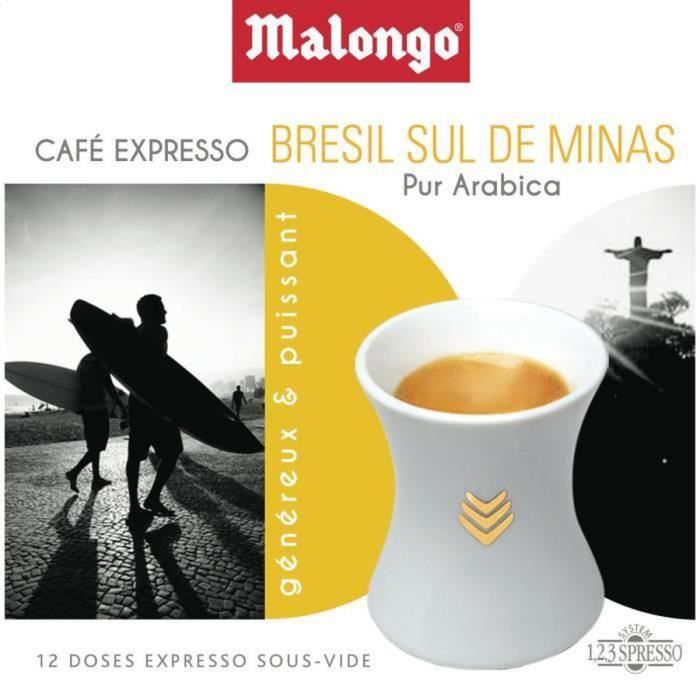 LOT DE 3 - MALONGO - Expresso Brésil Sul de Minas - 12 dosettes de café ...