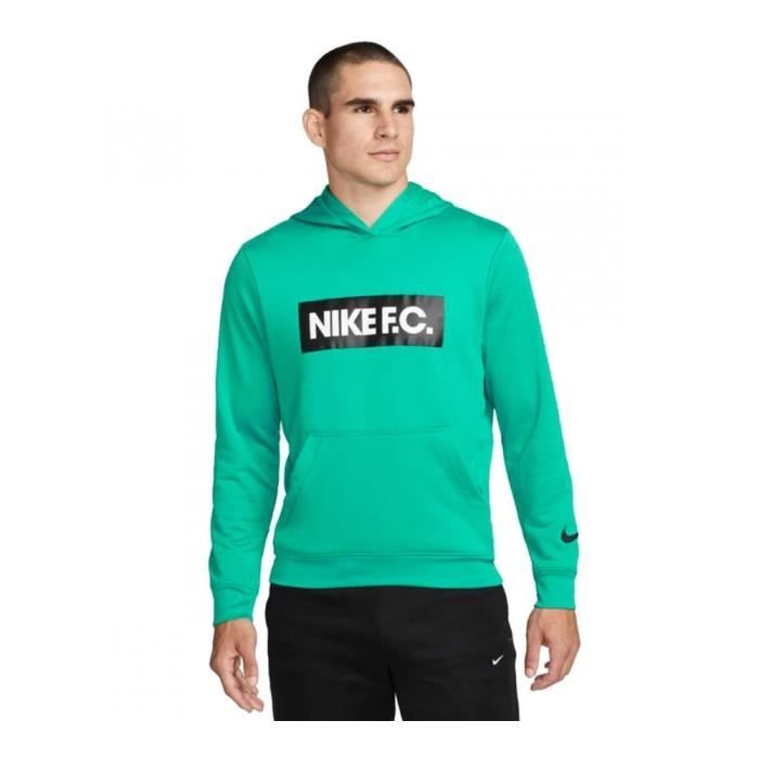Sweat NIKE FC Vert - Homme - Manches longues - Col capuche Vert ...