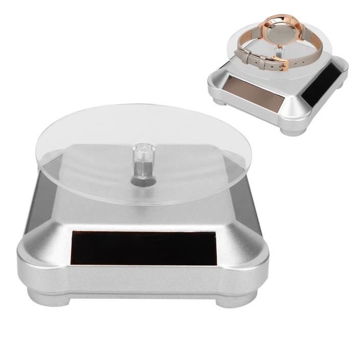 Omabeta Présentoir rotatif Support rotatif à énergie solaire, multi ...