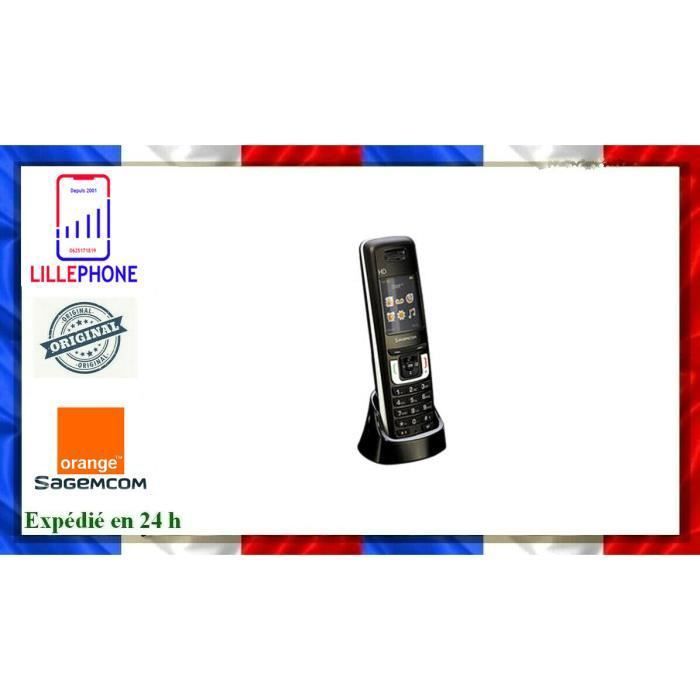 Téléphone fixe Orange Sagemcom HD D68HD Noir - CAT-iq 2.0 - Cdiscount ...