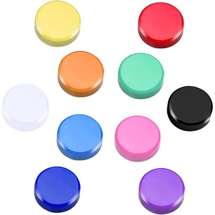 Idota 10 Pcs Aimants Tableau Magnétique 10 Couleurs Aimant Frigo ...
