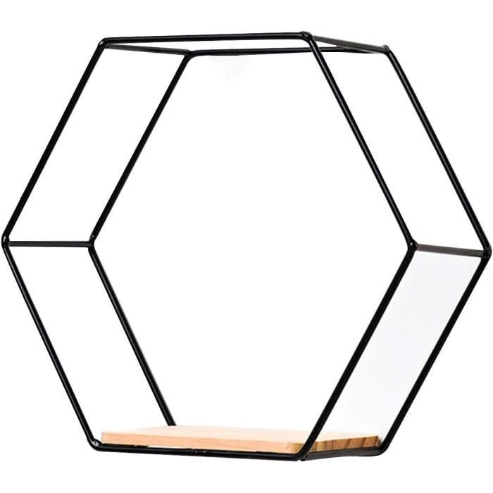 Support Mural Support Hexagonal En Fer Étagère Flottante Étagère Murale ...