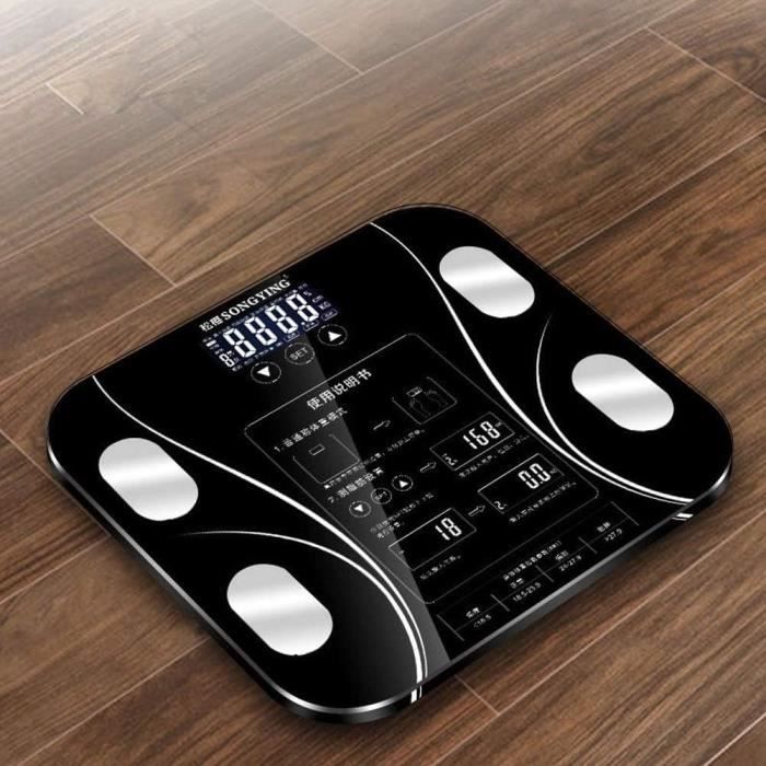 Pèse Personne Impédancemètre, Balance Connecté Bluetooth 180Kg, Mesure ...