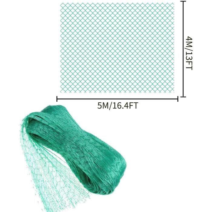 4 x 5m Filet Anti Oiseaux, Filet de Protection, Filet d'étang, Filet ...