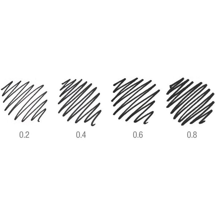 Feutre fin - Faber-Castell - ECCO PIGMENT - Noir - Pack de 4 - Pointe ...