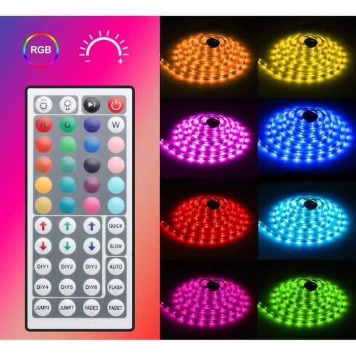 LED Ruban 10M Ruban LED 5050 RGB avec télécommande 44 touches 33FT ...