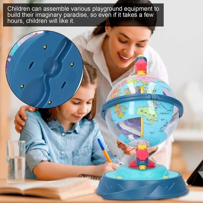 Globe Model Toys, World Geography Toys, Kids Diy Nut Combination Globe ...
