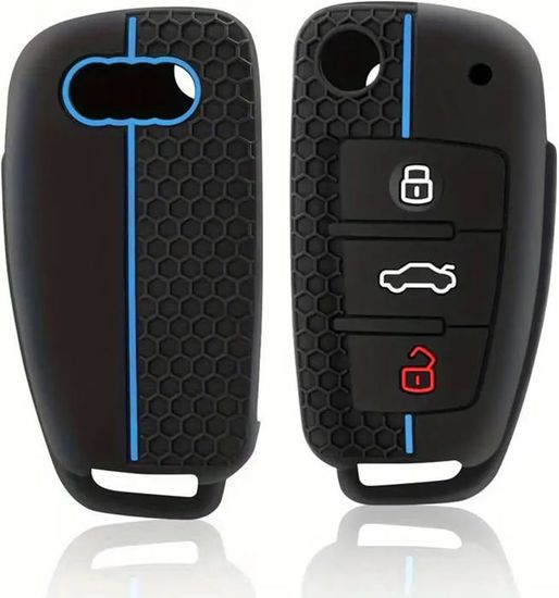 Coque De Clé De Voiture En Silicone Compatible Avec Audi A1 A3 A4 A6 Q ...