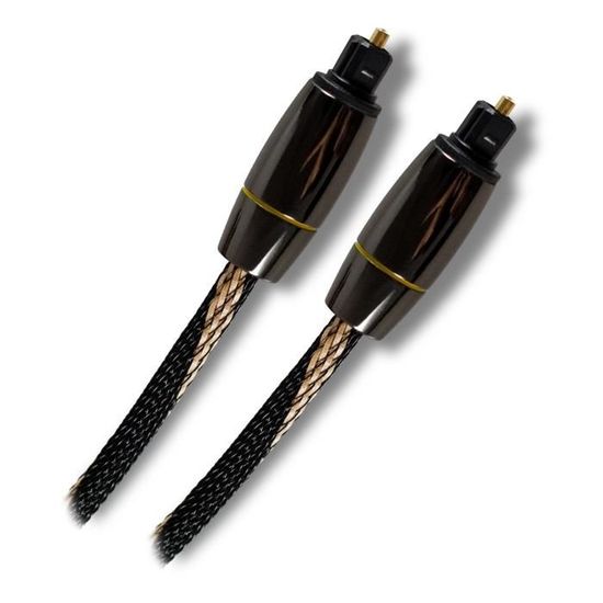 APM 416005 Câble Fibre Optique Toslink Premium - 2 m - Nylon - Plugs ...